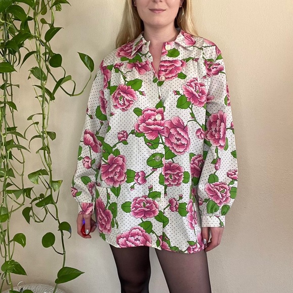 Vintage | Tops | Vintage Handmade Button Up Blouse | Poshmark
